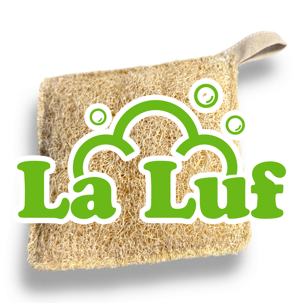 La Luf – Natural Square Loofah Bath Sponge for Gentle Exfoliation ...